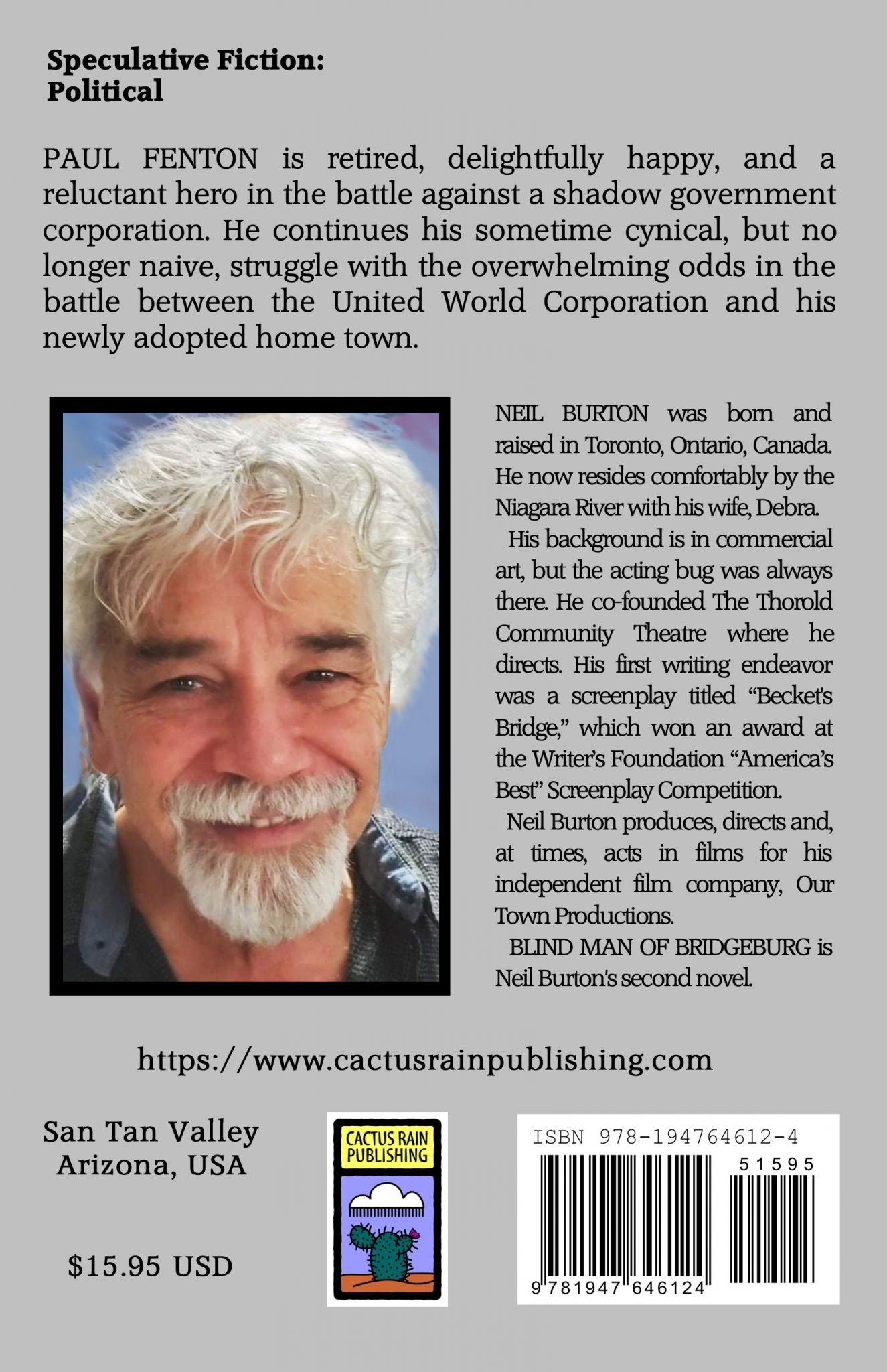 Blind Man of Bridgeburg By Neil D. Burton - Cactus Rain Publishing